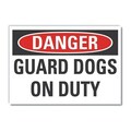 Lyle Danger, Guard Dogs On Duty, 7 in W x 5 in H, Rectangle, Vinyl LCU4 ...