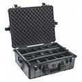 Pelican Black Padded Divider Case, 24-1/4"L x 19.43"W x 8.68"D 1604 | Zoro