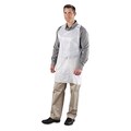 Amercareroyal Poly Apron, White, 24 in. Wx42 in, PK1000 DA2442 | Zoro