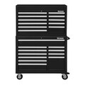 Westward WESTWARD Tool Chest & Cabinet Combination, 22-Drawers, Powder Coated Black, 42" W x 19 ...