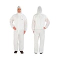 3M Protective Coverall, White, SMS, Zipper 4515-XXL | Zoro