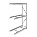 Tennsco Add-On Bulk Storage Rack, 24 in D, 60 in W, 3 Shelves 6940 | Zoro