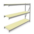 Tennsco Add-On Bulk Storage Rack, 24 in D, 96 in W, 3 Shelves 6940 | Zoro