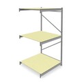 Tennsco Add-On Bulk Storage Rack, 48 in D, 48 in W, 3 Shelves 6940 | Zoro