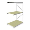 Tennsco Add-On Bulk Storage Rack, 48 in D, 72 in W, 3 Shelves 6940 | Zoro