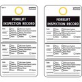 Electromark Forklift Inspection Tag, Blk/Wht, PK25 5513V | Zoro