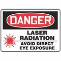 Accuform Danger Sign, 10" Height, 14" Width, Plastic, Rectangle ...