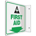 Accuform No Header, First Aid, 8" W x 8" H, L-Shaped, Plastic PSP706 | Zoro