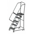 Ballymore 83" H Steel Rolling Ladder, 5 Steps, 450 lb. Load Capacity ...