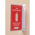 Accuform Fire Extinguisher Sign, 12X9", WHT/R SBPSP444 | Zoro