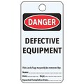 Electromark Danger Tag, 5-3/4 x 3 In, Cardstock, PK25 5023C2 | Zoro