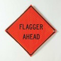Eastern Metal Signs And Safety Flagger Ahead Traffic Sign, 36 in Height ...