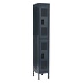 Edsal Wardrobe Locker, 12" W, 15" D, 78" H, (1) Wide, (2) Openings ...