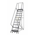 Ballymore 133" H Steel Stock Picking Rolling Ladder, 10 Steps, 450 lb ...