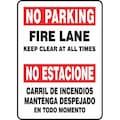Accuform Spanish-Bilingual Parking Sign, 14 in Height, 10 in Width ...