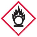 Labelmaster GHS Flame Over Circle Label, 4inx4in, 100, GHIS0061 ...