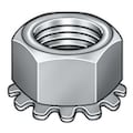 Zoro Select External Tooth Lock Washer Lock Nut, M5-0.80, Steel, Class ...