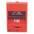 Edwards Signaling Fire Alarm Pull Station, Red, H 5 3/16 In 278B-1110 ...