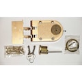 Kaba Ilco Auxiliary Lock, Jimmyproof Deadlock, Bronz, Cylinder: Double ...