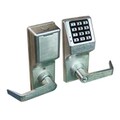 Locdown Electronic Lock, Brushed Chrome, 12 Button DL4100 US26D | Zoro
