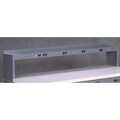 Tennsco Electrical Shelf Riser, 72Wx15Dx18H, Gray RE-18-1572 | Zoro