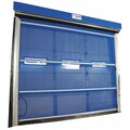 Goffs Mesh Door, Spring Assist, 8 ft H x 8 ft W BBSA8x8 | Zoro