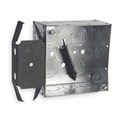 Raco Electrical Box, 30.3 cu in, Square Box Type, 2 Gangs, Steel ...