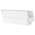 Zoro Select Stack Bin, Industrial Grade Polymer, White 30110WHITEBLANK ...