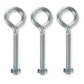 Zoro Select Routing Eye Bolt Without Shoulder, 1/4"-20, 2-3/8 in Shank ...