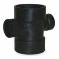 Charlotte Pipe And Foundry Red. Double San. Tee, 3 In x 1-1/2 In Hub ...