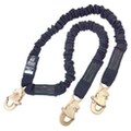 3M Dbi-Sala Shock Absorbing Lanyard, 6 ft., Black 1244630 | Zoro