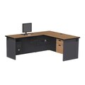 Greene Manufacturing L Shape Instructor Station, 30"x66"29.25"H, 78" W ...