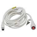 Crest Healthcare Call Cord, 8-Pin DIN, White, Single, 7 ft. 117704 | Zoro