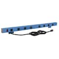 Benchpro Power Strip, 66 W x 4 D x 2 in. H, Black A8-66 | Zoro