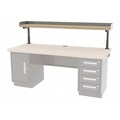 Greene Manufacturing Rear and End Back Stop, 96" Work Surface DTBR-96 ...
