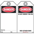 Idesco Safety Danger Logo Only Safety Tag, PK10 KAT230AC | Zoro