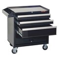 Craftline Rolling Tool Cabinet, 3 Drawer, Black PC-W26-3PX | Zoro