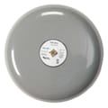 Edwards Signaling Fire Bell, Gray, 8 In., 20 to 24V 439D-8AW | Zoro