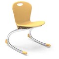 Virco Rocking Chair, Prek-1st Grade, Squash CHAIR-ZROCK13-YLW47-CHRM | Zoro