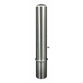 Calpipe Security Bollards Bollard, Removble, 3", Dome, Stainless Steel ...