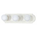 Nuvo 3 Light 18 in. Vanity Racetrack Style White 60-312 | Zoro