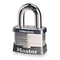 Master Lock Keyed Padlock, Open, Rectangular Steel Body, Boron Hardened ...