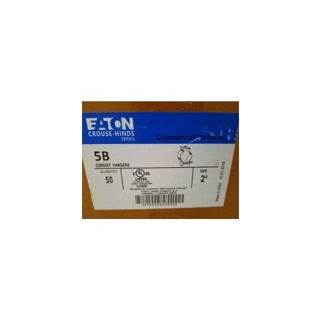 Eaton Conduit Clips/Clamps/Hangers, 2'' EMT, Silver Zinc Plated, Cold ...