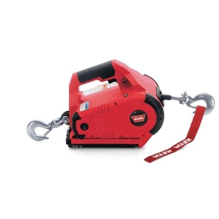 Warn Winch PullzAll Portable; Lifting and Pulling Winch; Cordless 24 ...