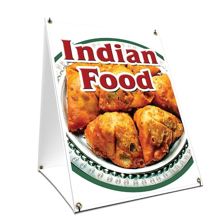 Signmission Indian Food, 24 Inch x 18 Inch A-frame Yard Sign, Plastic ...