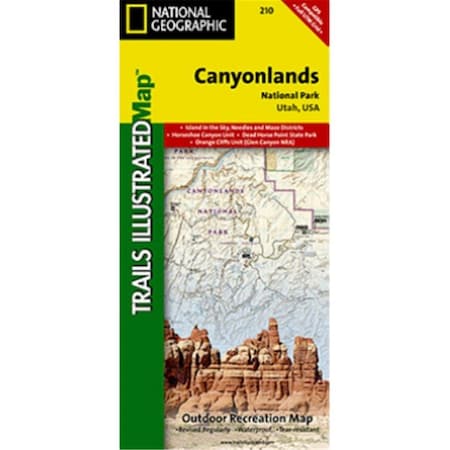 National Geographic Map Of Canyonlands National Park-Needles-Isle ...
