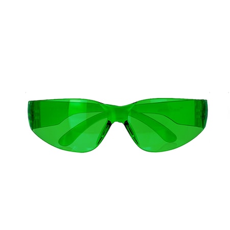 Bison Life Crystal, Safety Glasses Anti-Scratch, Green Lens BLSH-ESCR ...