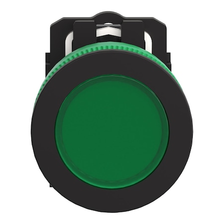 Schneider Electric Pilot Light, Green, 30mm, LED XB5FVG3 | Zoro