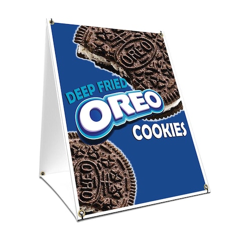 Signmission Deep Fried Oreo, 24 Inch x 18 Inch A-frame Yard Sign ...