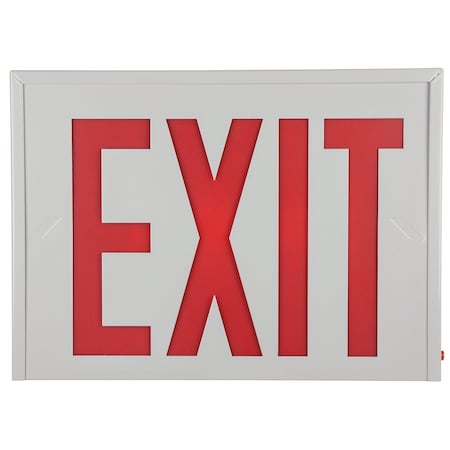 Sunlite LED Steel Exit Sign 90-Min Battery Power Back-Up 120-277V ...